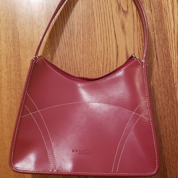 Kenneth Cole Reaction | Bags | Kenneth Cole Reaction Small Red Leather Hobo Purse | Poshmark